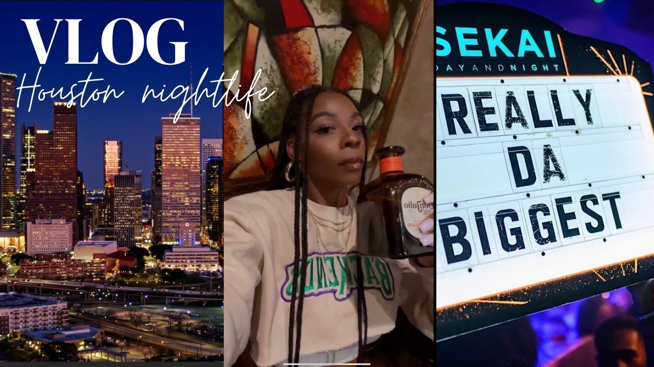 VLOG: my first vlog | HOUSTON nightlife | lit weekend with my girls ...