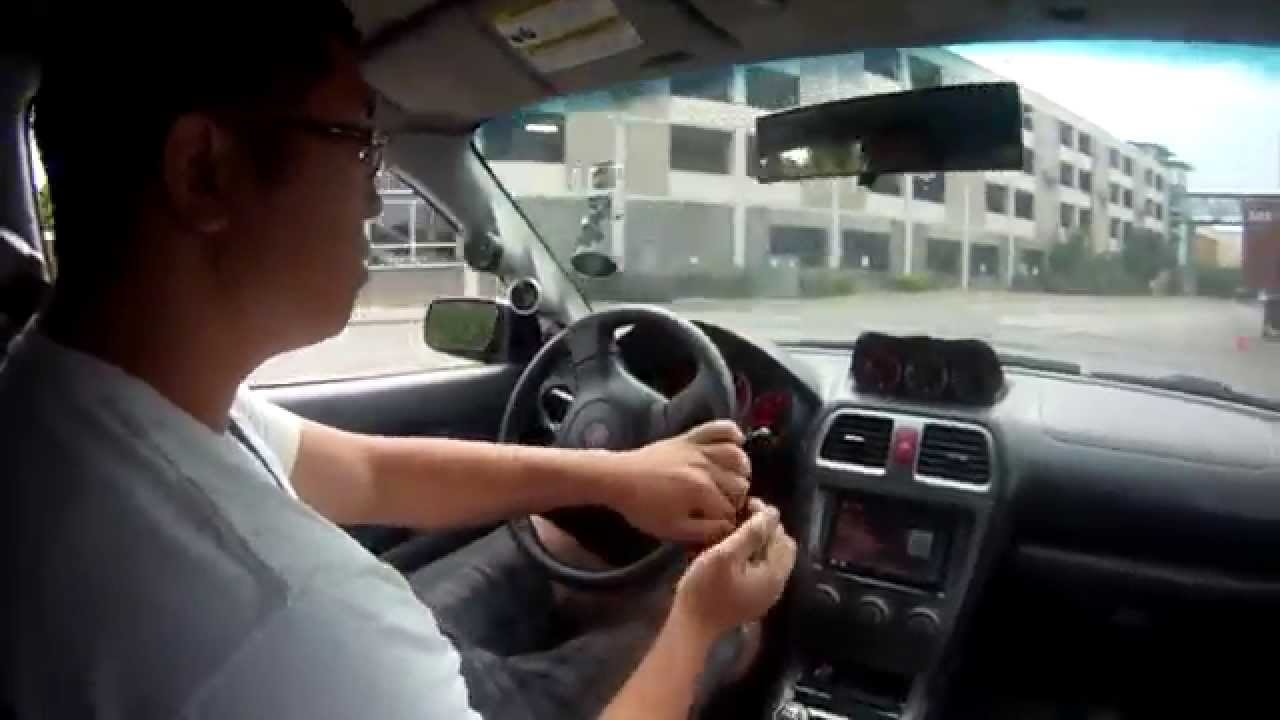 Getting Sushi in a 07 Subaru STI (rainytownchilling) - YouTube