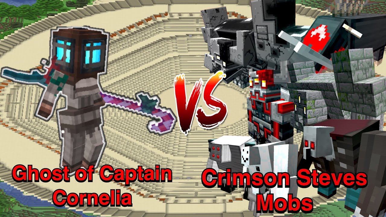 Minecraft |Mobs Battle |Ghost of Captain Cornelia ( Aquamirae )VS ...
