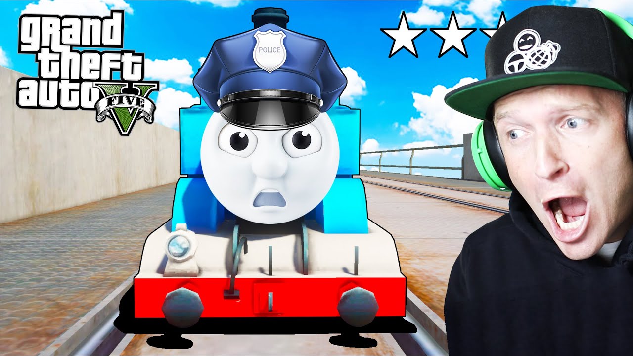 THOMAS becomes a Police Officer in GTA 5!! (CRAZY) - YouTube