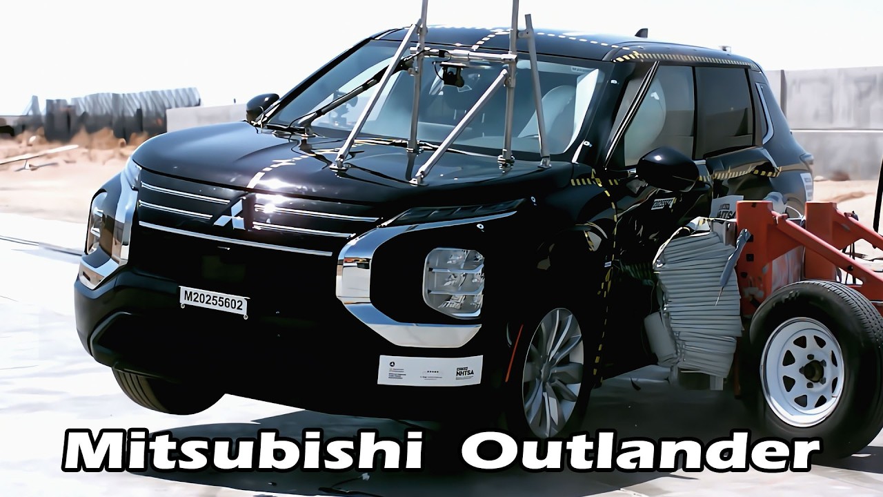 MITSUBISHI OUTLANDER Crash test side - YouTube