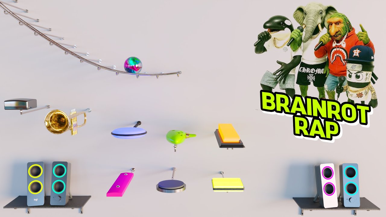 Brainrot Rap - Viral Song Played on Cool Instruments With Marble! - YouTube