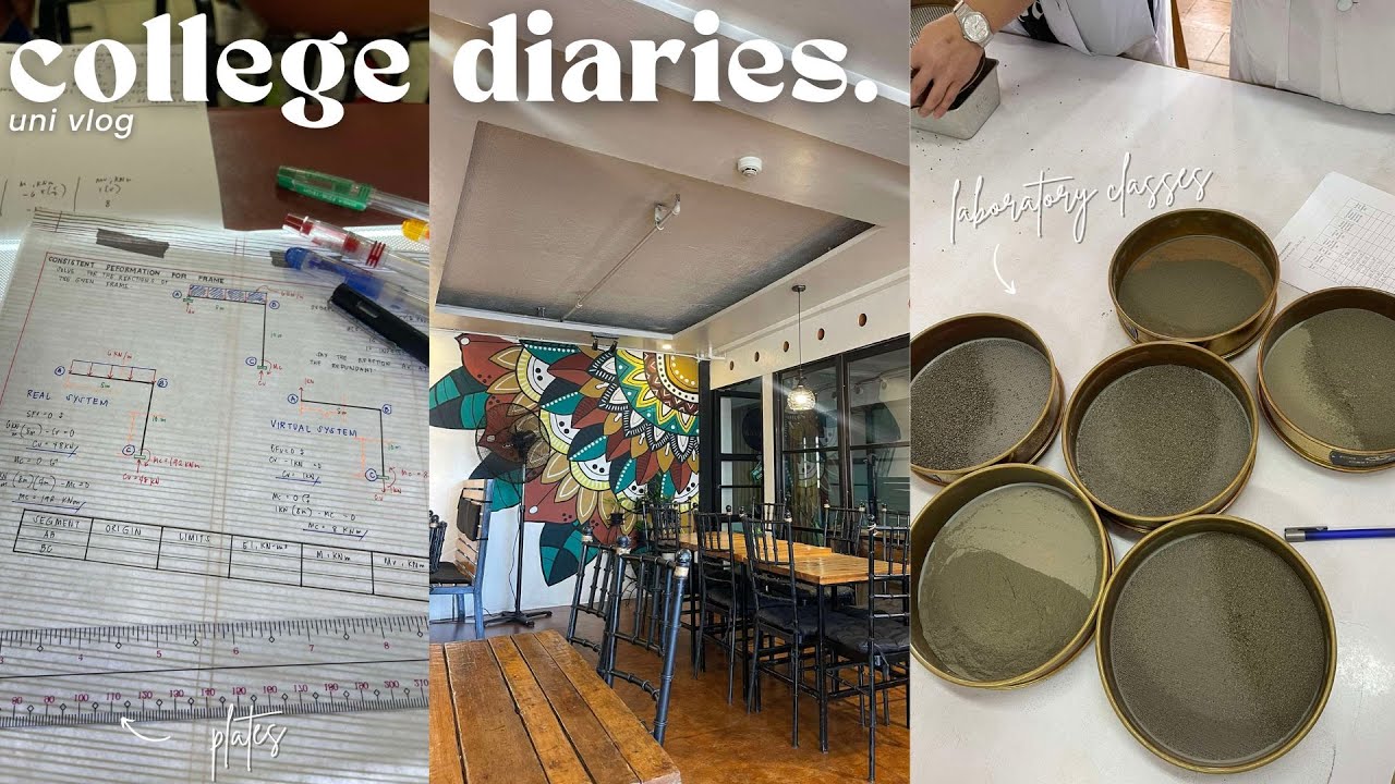 busy day in college ⋆˚｡⋆୨୧˚ completing tasks, stressing over ...