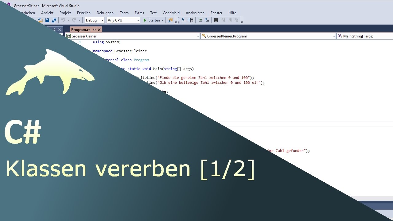 Klassen vererben - C# [1/2] - YouTube