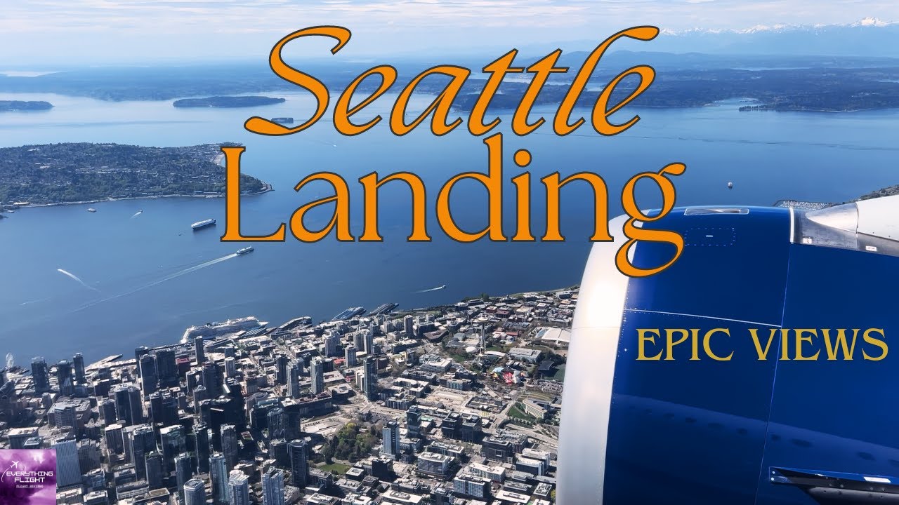 Stunning Seattle Landing: Airbus A330 Approach from Amsterdam - YouTube