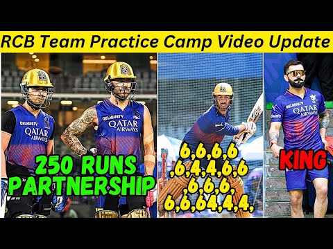 RCB Team Practice Camp Video Update | RCB Vs Mi Match | Glenn Maxwell ...