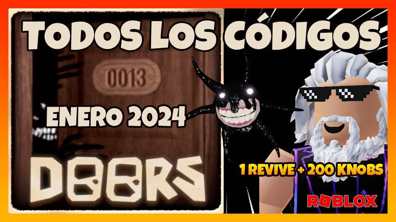 TODOS los CÓDIGOS activos de 👁️DOORS 👁️ 1 Revive + 200 Knobs 👁️Roblox ...