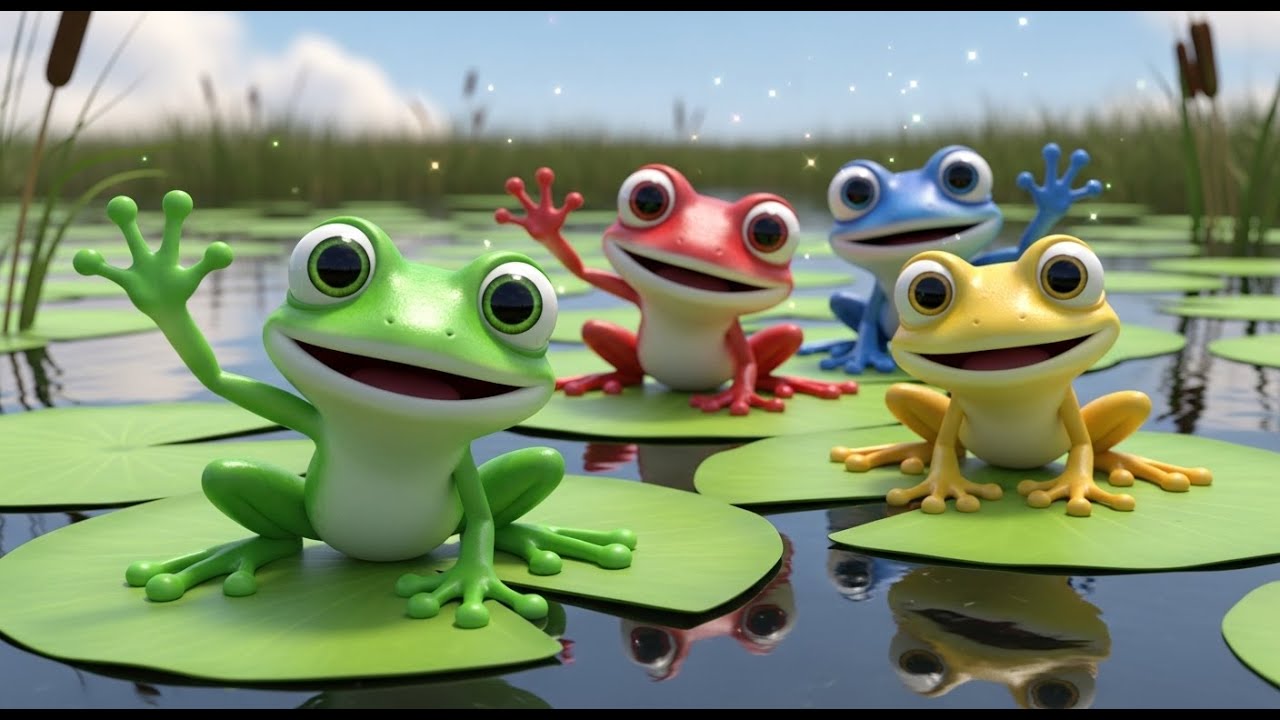 Learn Colors with Happy Frogs 🐸 | Fun Colors Song for Kids | Preschool ...