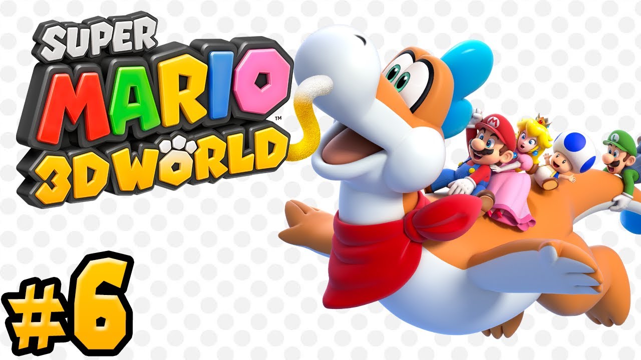 Super Mario 3D World - #6 - MAGIC PLESSIE RIDE!! (4-Player Switch ...