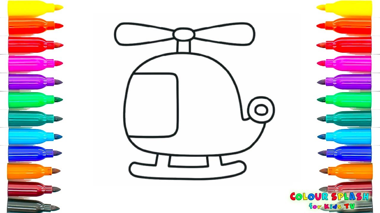 Helicopter Colors for Children - YouTube