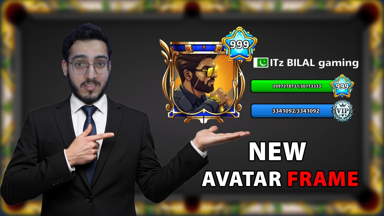 NEW ANIMATED AVATAR FRAME IN 8 BALL POOL 😱‼️ - YouTube