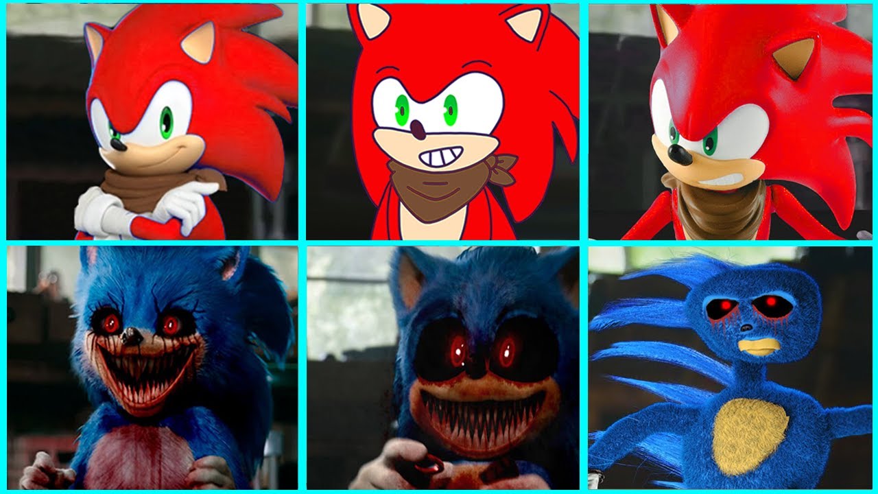 Sonic The Hedgehog Movie RED SONIC BOOM vs SONIC EXE Uh Meow All ...