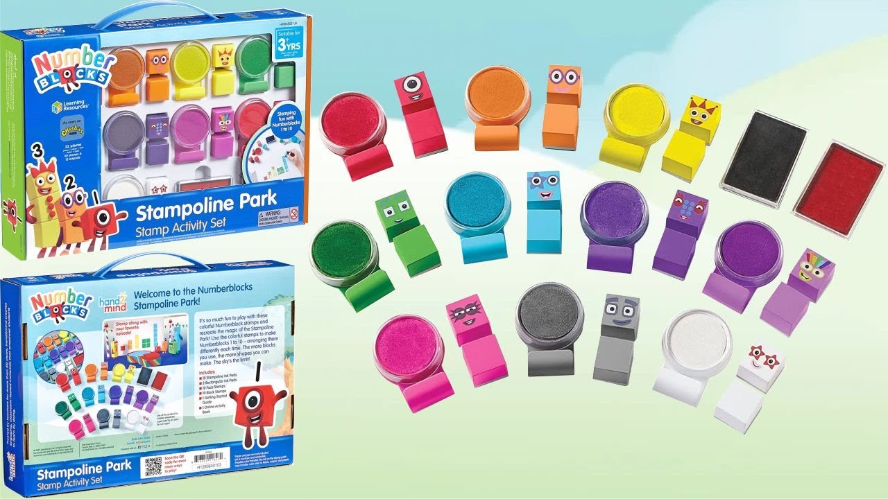 Numberblocks – Unboxing Numberblocks Stampolin Park! Satisfying ASMR ...