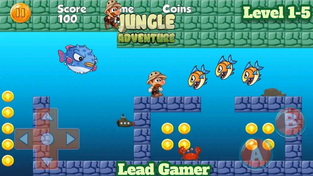Super Dino Bros Jungle World Game Level 1-5 #gaming #games #gameplay ...
