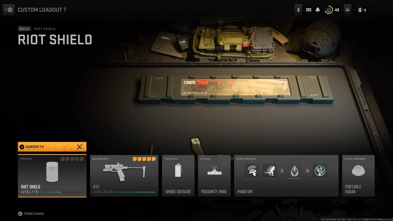 RIOT SHIELD PLUS X12 PISTOL WEAPON BUILD Call of Duty Modern Warfare II ...