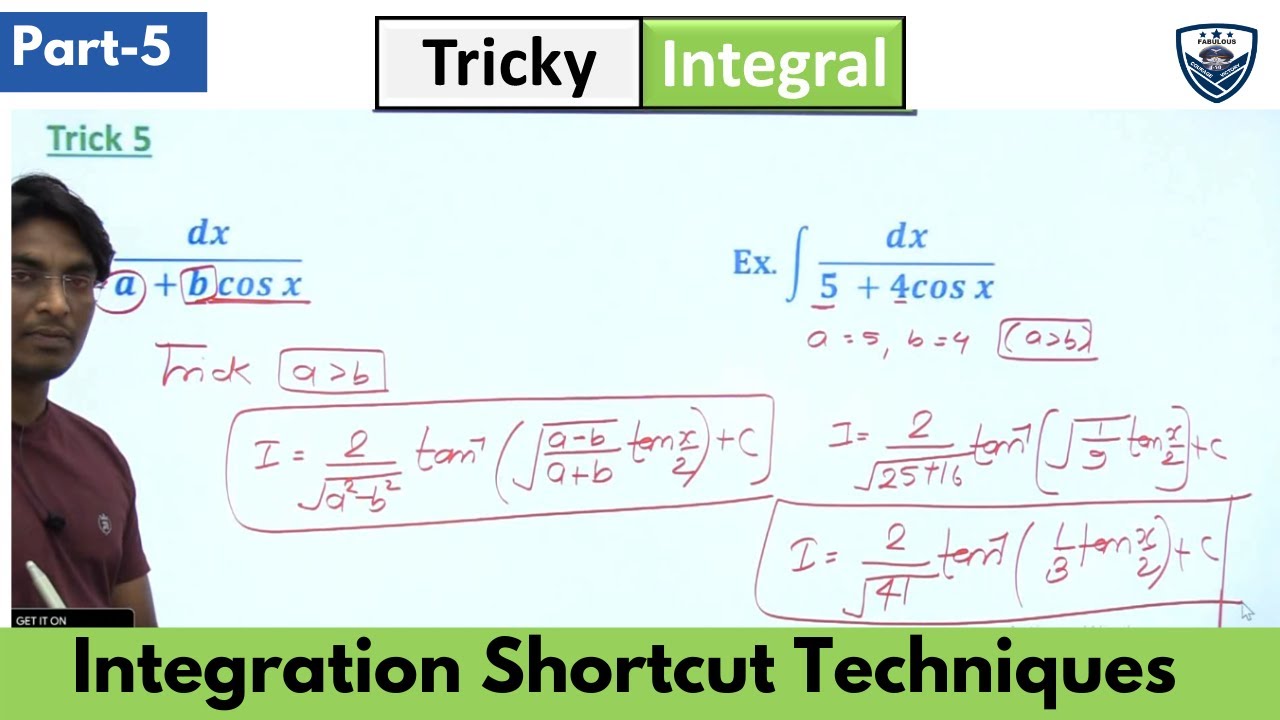 Tricky Integrals Part-5 | Integration Shortcuts for exams | 12 board ...