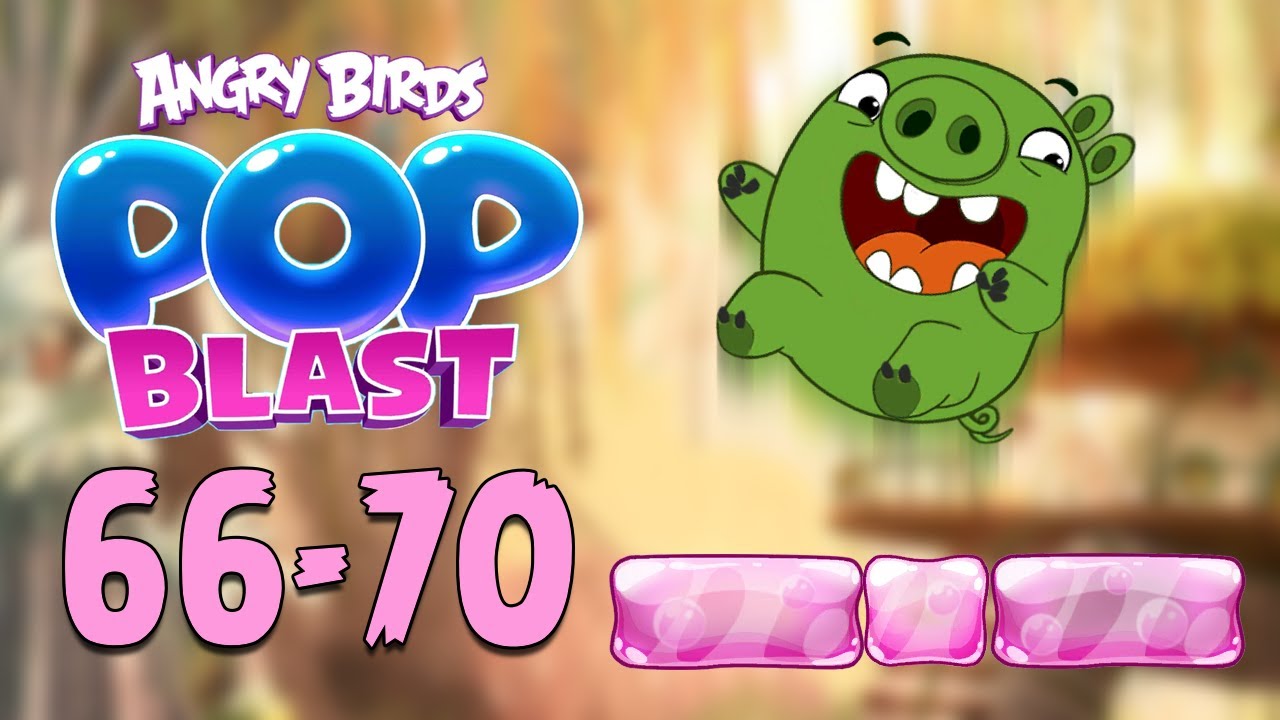 Angry Birds Pop Blast Gameplay Pt 13: Levels 66-70 - Bounce Pads! - YouTube