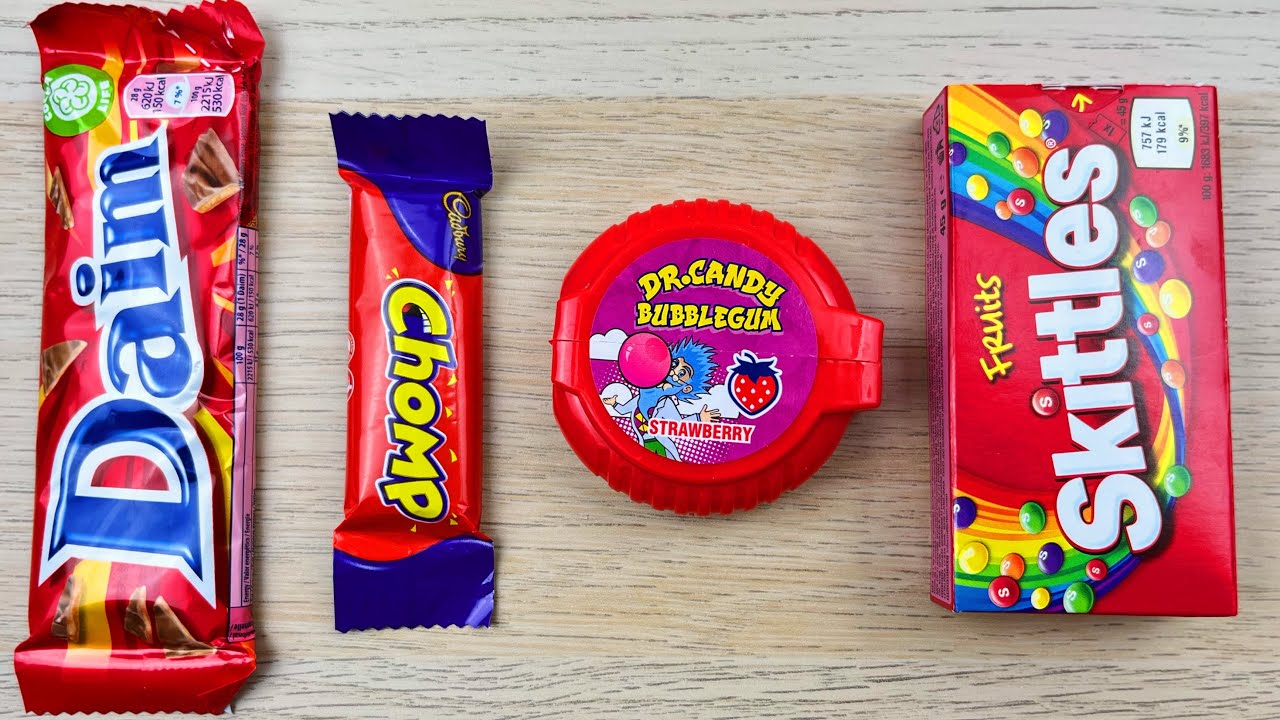 Yummy Rainbow Sweets Unpacking ASMR | Learn Colors with Candies - YouTube