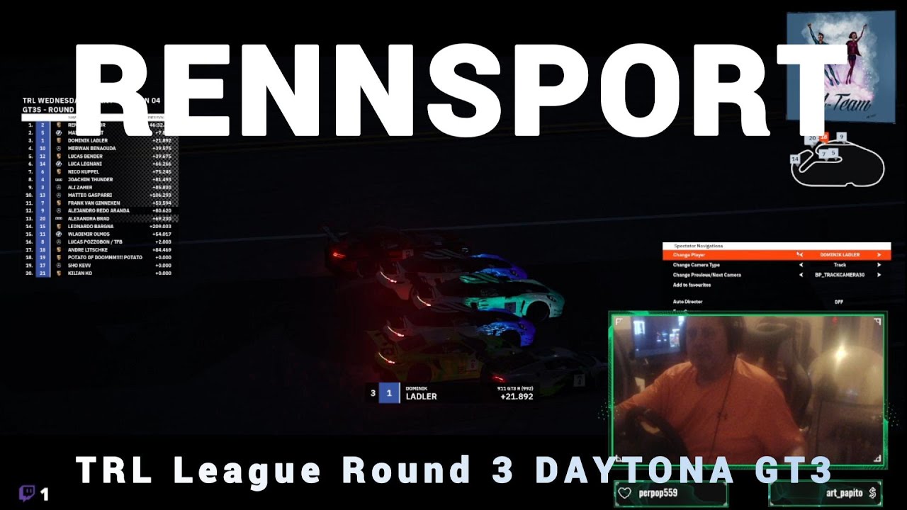 RENNSPORT: Stunning Night Race Action: Daytona GT3 Rd3 - Game Crash ...