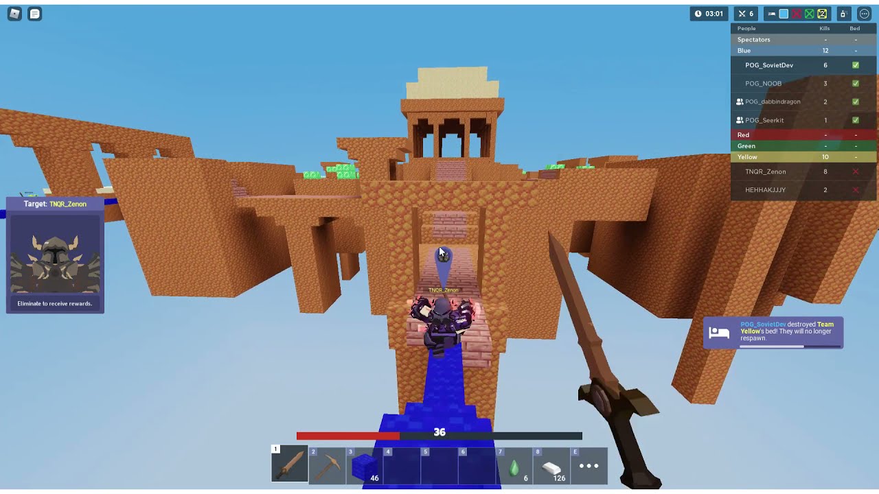 Bedwars speedrun with my clan - YouTube