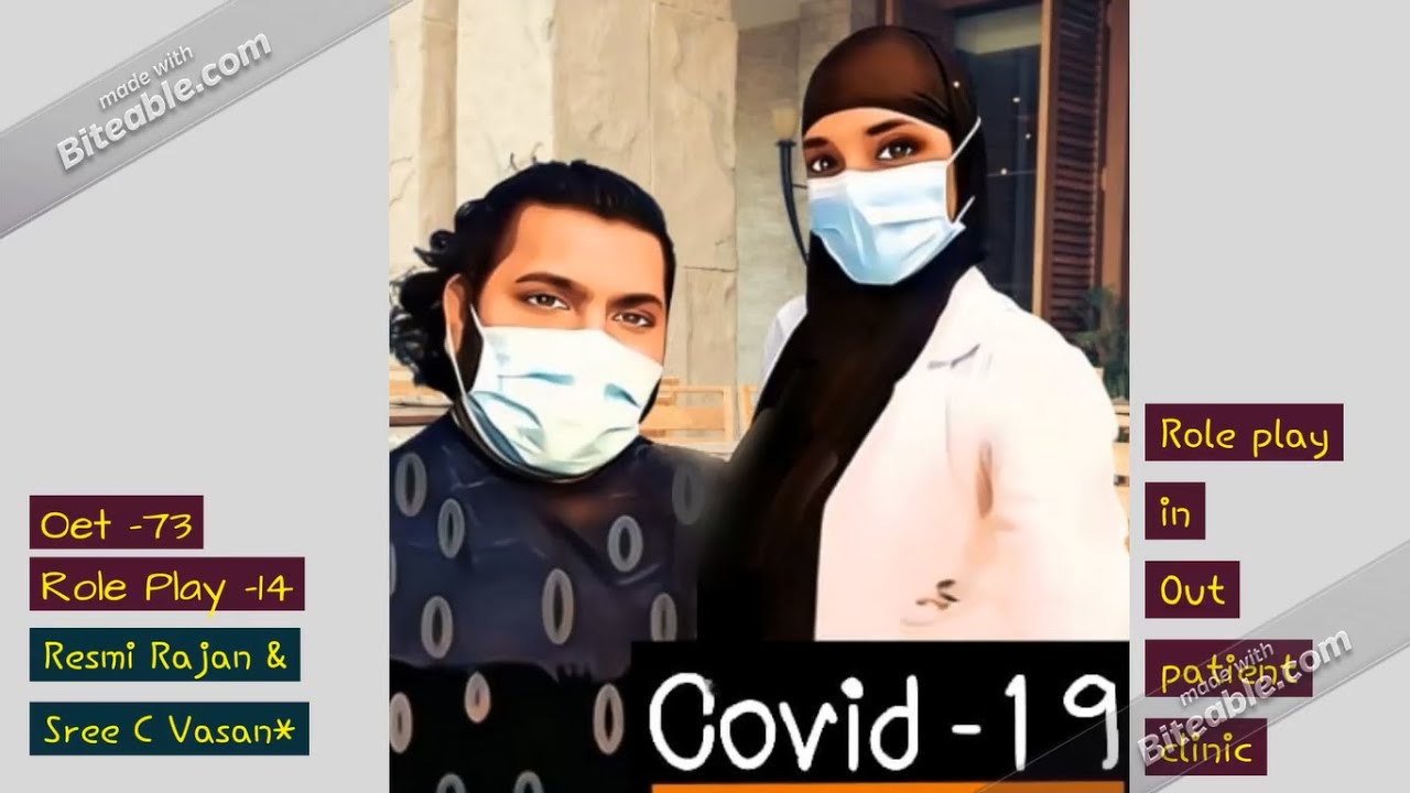 🤦🤷Oet rOle play with Resmi &Sree*-14 (Covid-19) scenario in Out patient ...