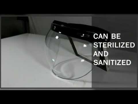 Safety Face Shield with Movable Visor - YouTube