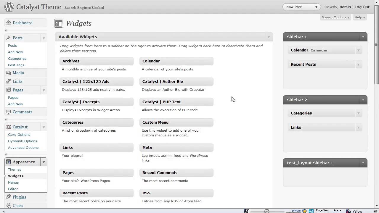 Catalyst 101 Widgets - YouTube