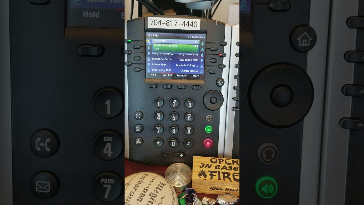 How to transfer calls from Polycom vvx400 - YouTube