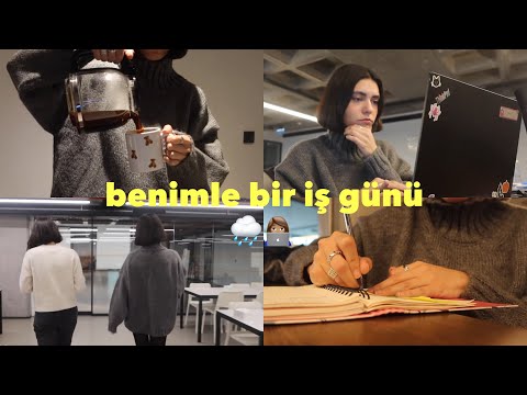 işlog | benimle ofiste bir gün 👩🏽‍💻🌧️