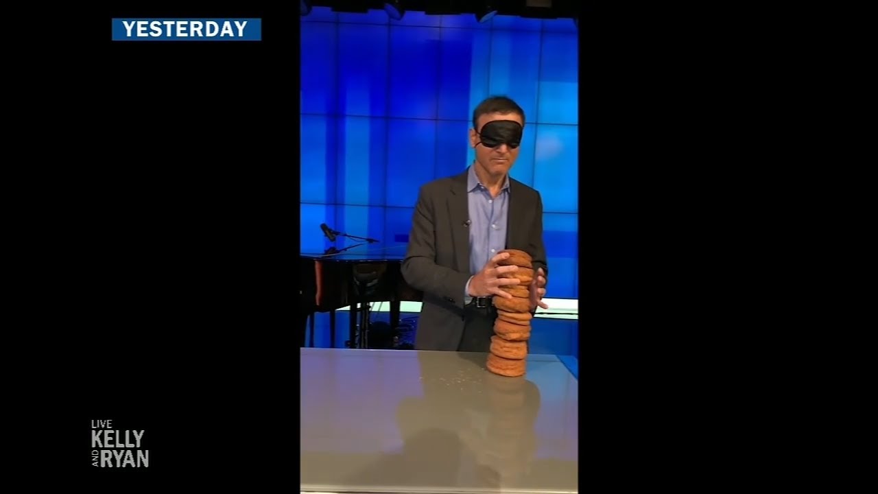 Gelman Breaks Donut Stacking Guinness World Record - YouTube