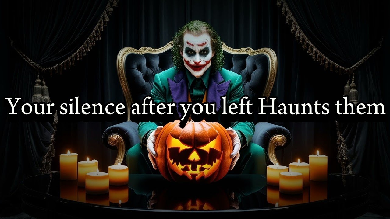 Not halloween but your silence after you left scares them the most ...