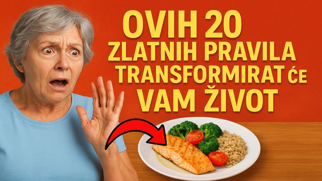 Prehrana poslije 50: Ovih 20 ZLATNIH pravila transformirat će vam život. Izbjegnite pogreške ...