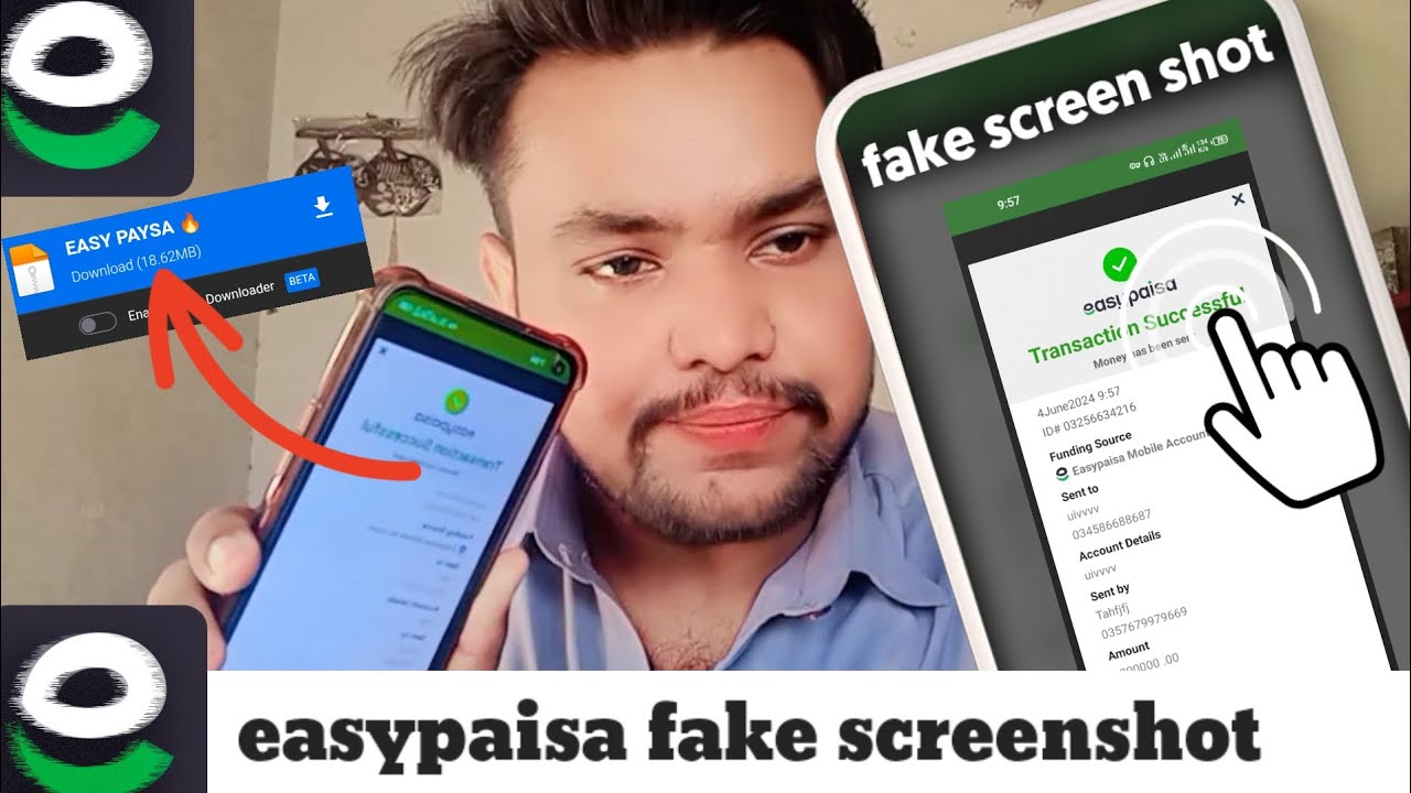 EASYPAISA App Ki Fake Screenshot Kaise Banaen | easypaisa fake ...