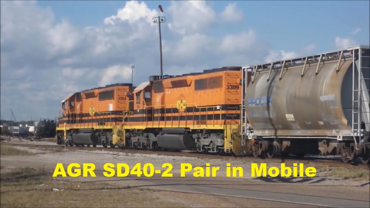 Alabama & Gulf Railroad Transfer Run - CSX Mobile, Alabama - YouTube