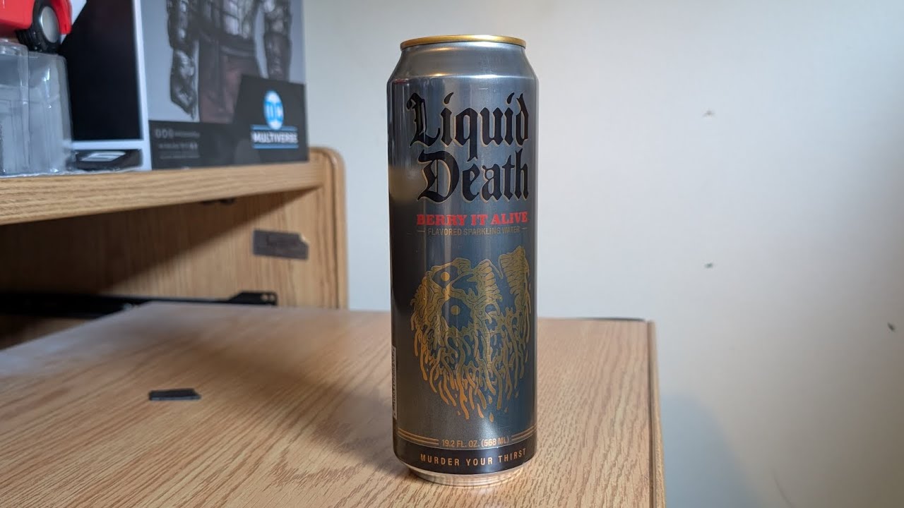 Liquid Death Berry It Alive (quick show off) - YouTube