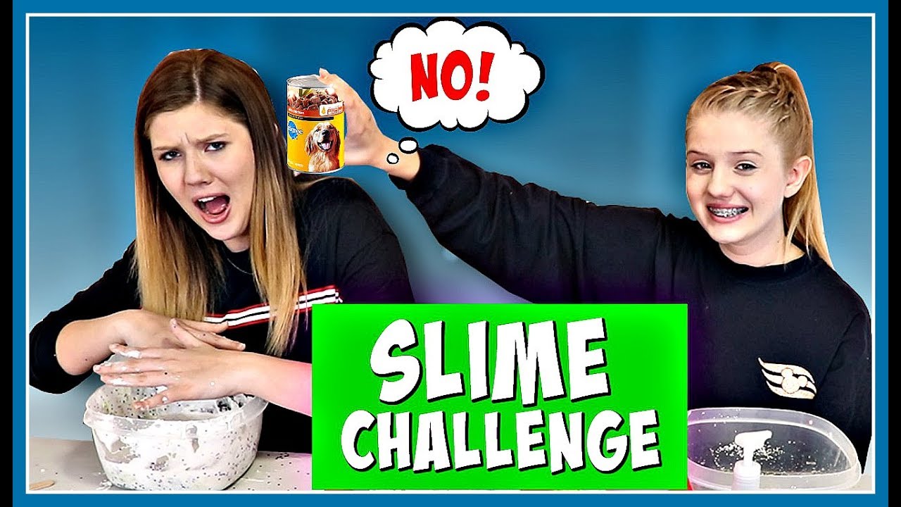 Sister Can't Say No Slime Challenge | Taylor and Vanessa - YouTube