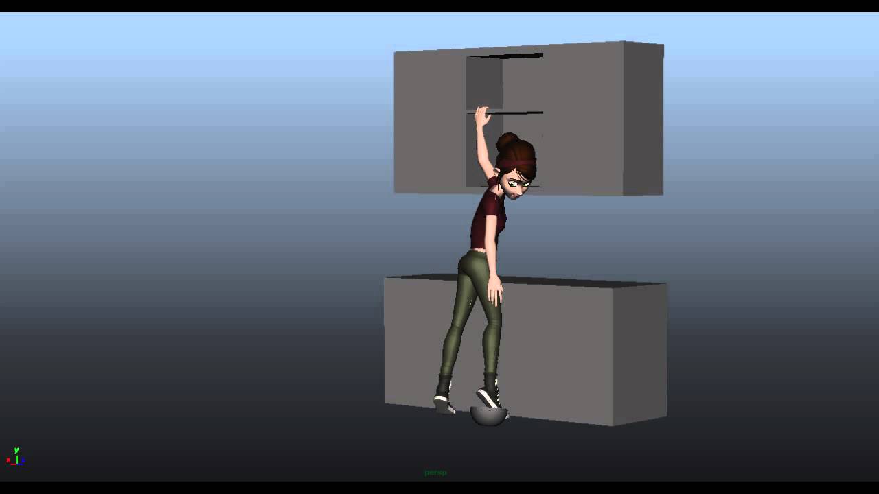 Reaching too high animation - Key frames - YouTube
