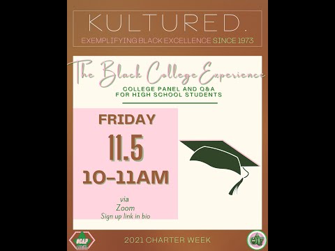 The Black College Experience: HBCUs and PWIs (#CAP) Zoom Panel