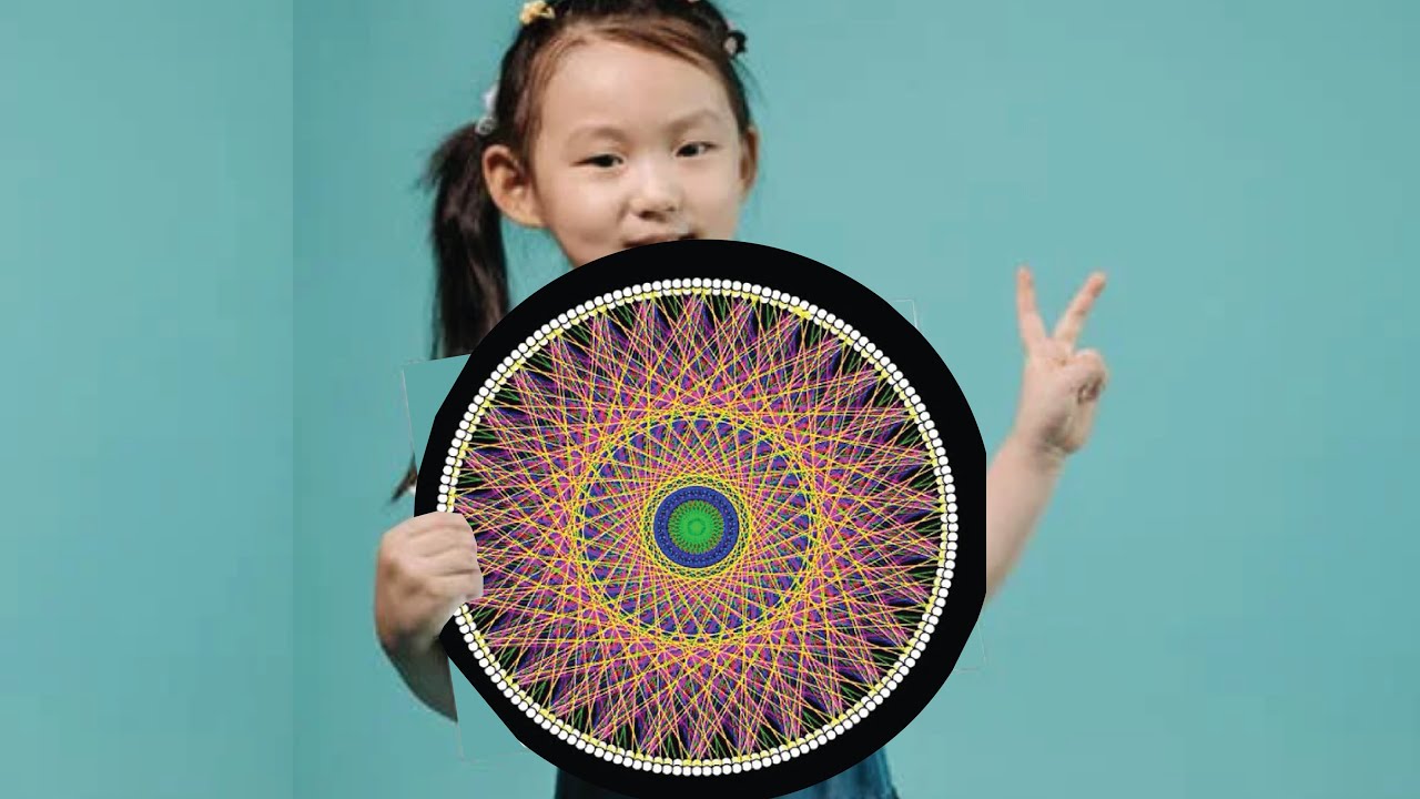 Circular string art // art and craft tutorial # shorts - YouTube