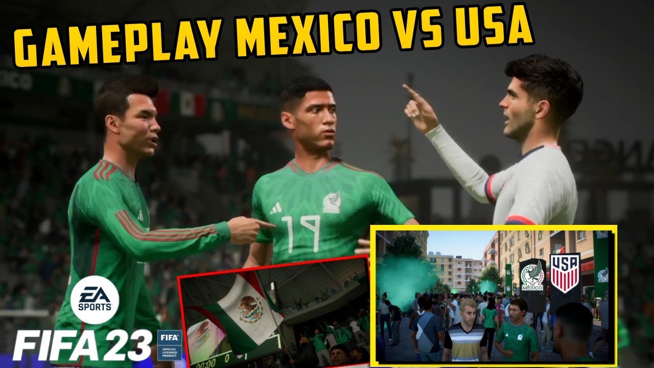 GAMEPLAY México vs United States FIFA 23 / Partido México vs USA en ...