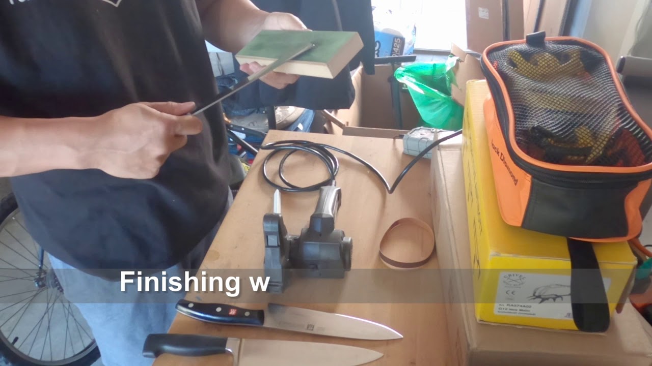 Sharpening Knives with Sharp Work - YouTube