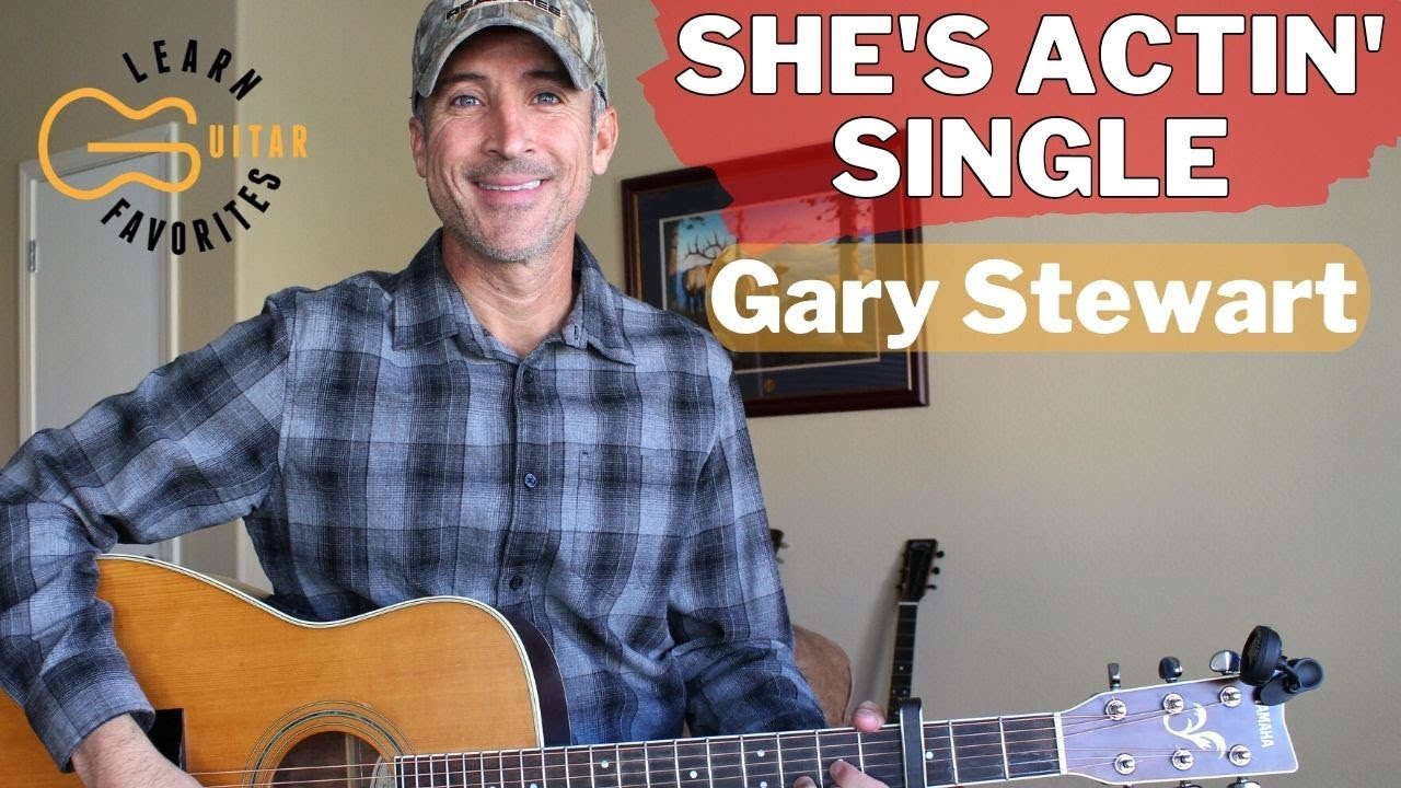 She's Actin' Single - Gary Stewart - Guitar Lesson | Tutorial - YouTube