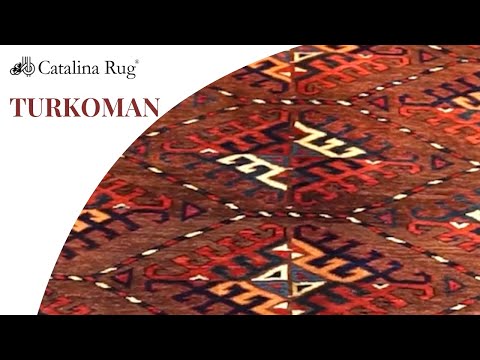 Elegant Antique Persian: 8 x 11 Brown Turkoman Rug