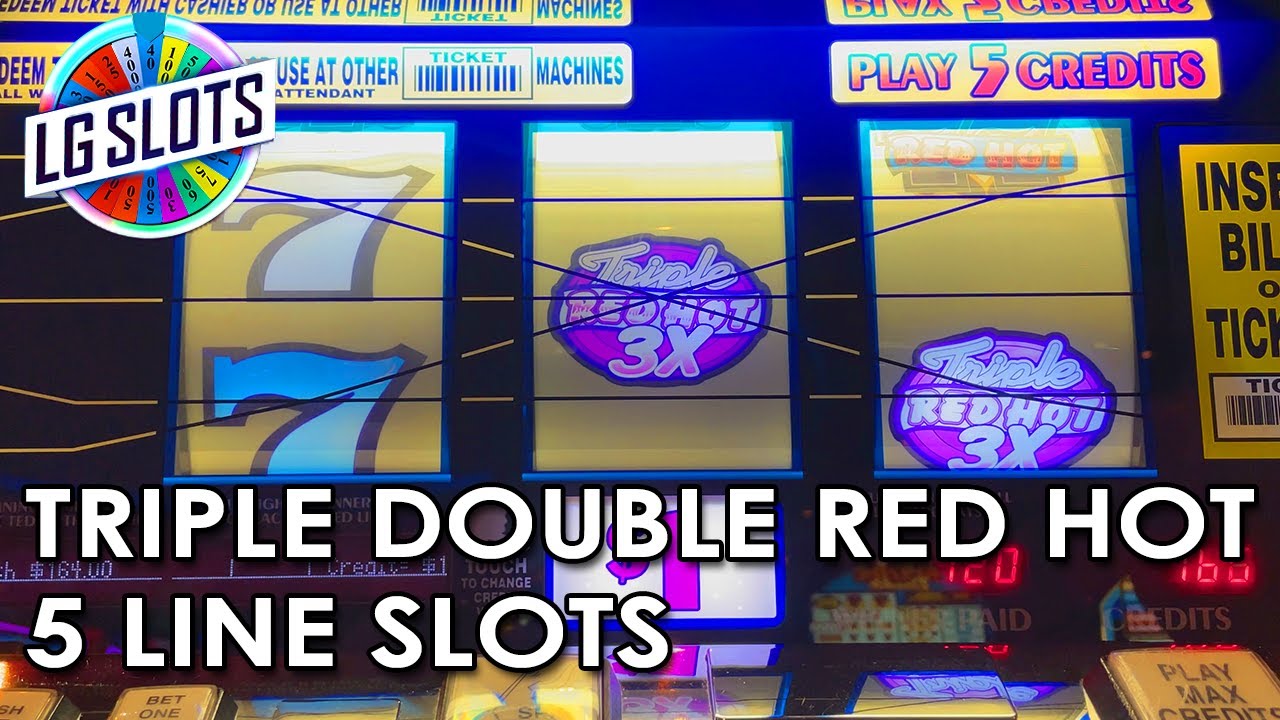 Triple Double Red Hot Sevens - 5 Line Slots - YouTube
