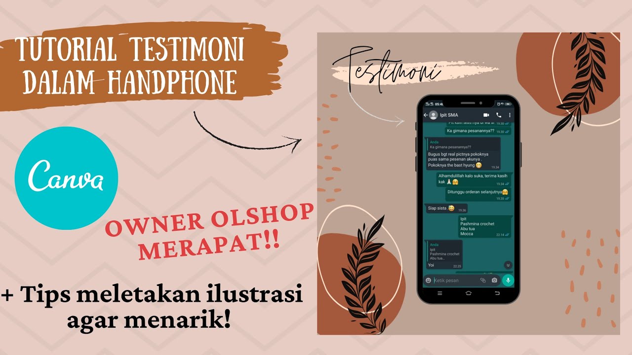 Cara bikin testimoni aesthetic di canva | Canva desain - YouTube