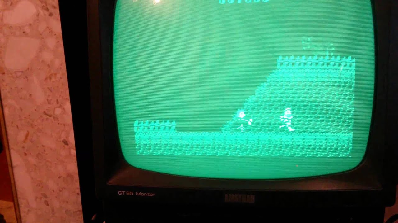 Amstrad CPC 464 Green Screen Ghost n Goblins - YouTube