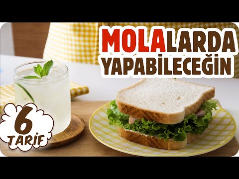 Ders Aralarında Yapabileceğin ATIŞTIRMALIK TARİFLER | 6 DAKİKA 6 TARİF 🍕