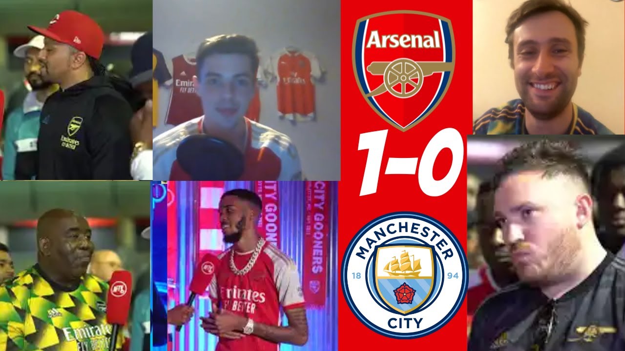 ARSENAL FAN REACTIONS TO ARSENAL 1-0 MAN CITY - YouTube