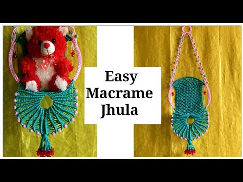 Simple Macrame Jhula design tutorial - YouTube