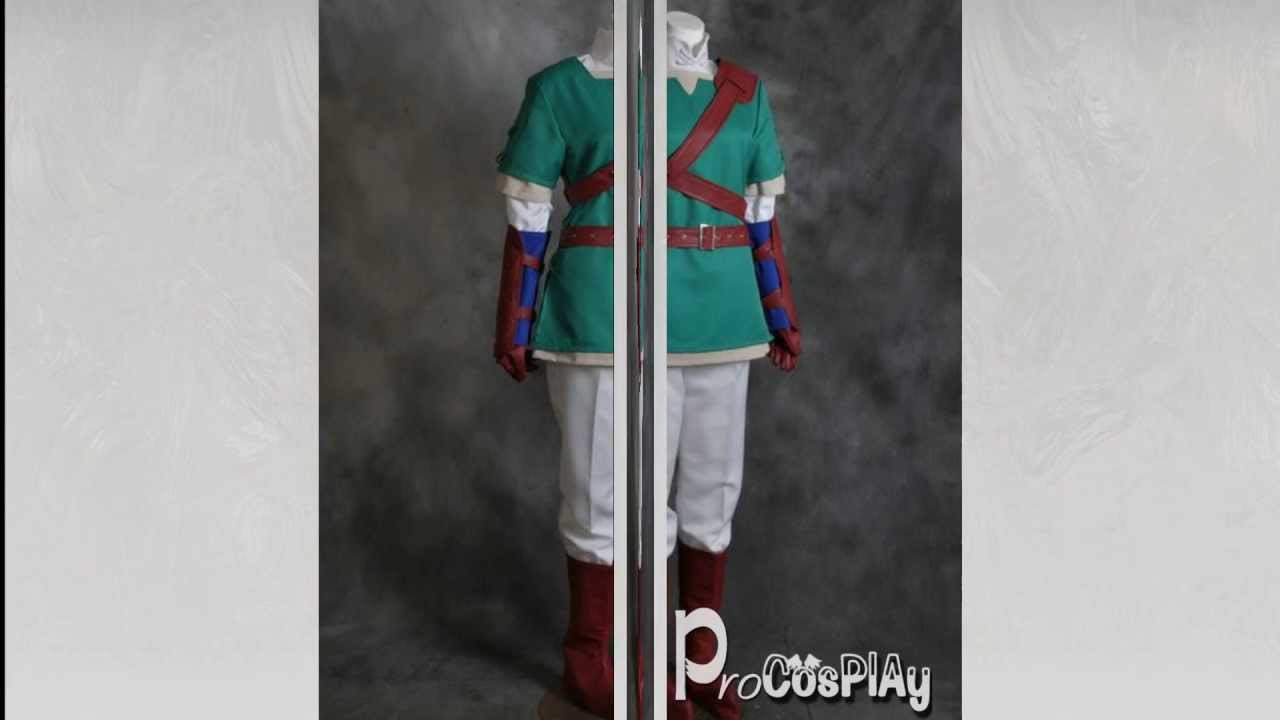 (ProCosplay)The Legend of Zelda Link Green Cosplay Costume - YouTube